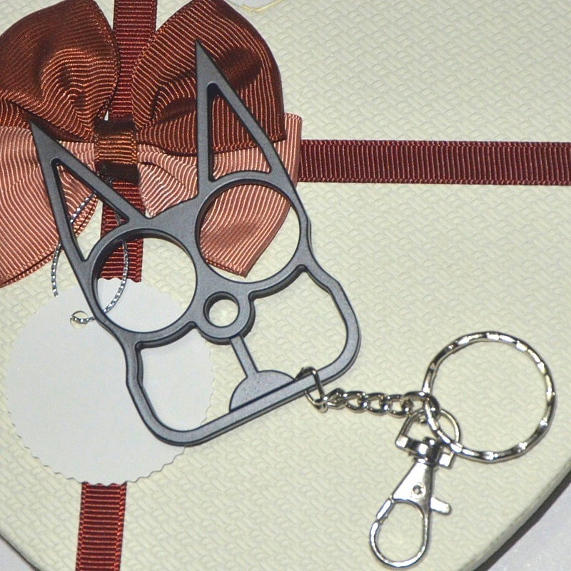 Self Defense Cat Keychain Metal Safety Keychains – Pdodo