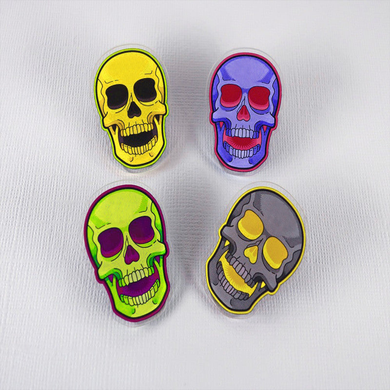 Custom Skull Pins Acrylic Badge – Pdodo