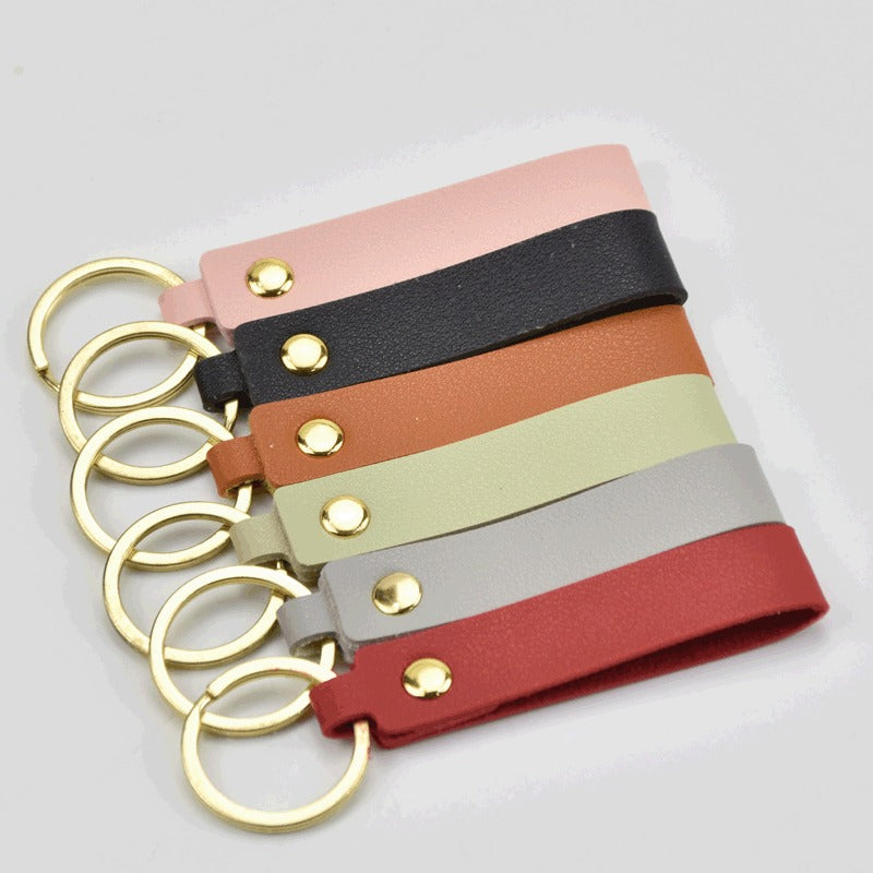 Leather Keychain Key Strap Custom Leather Keyrings – Pdodo
