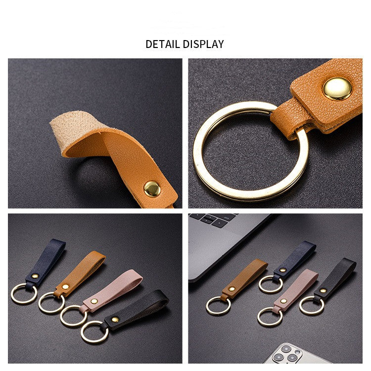 Leather Keychain Key Strap Custom Leather Keyrings – Pdodo