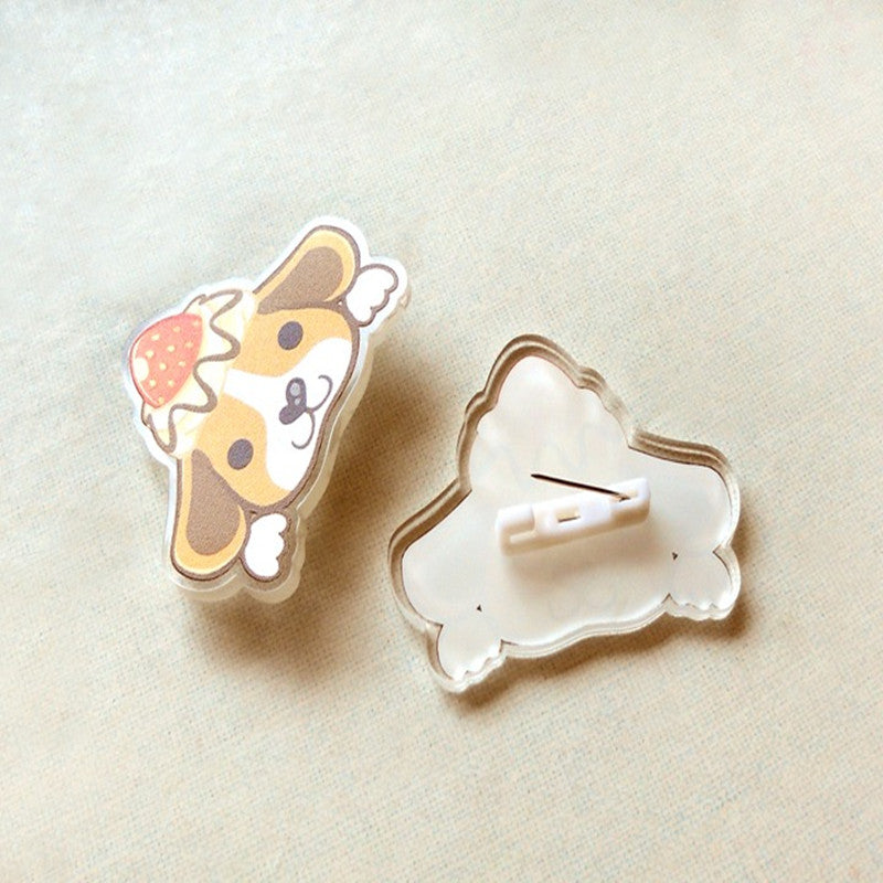 Custom Pins Clear Acrylic Dog Pin – Pdodo